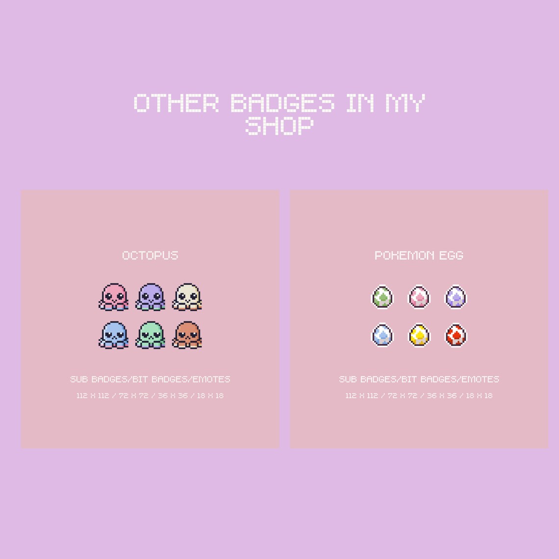 Cute Cat Sub Badges Kawaii Sub Badges Cute Pixel Sub Badges Pack 6 Bits ...