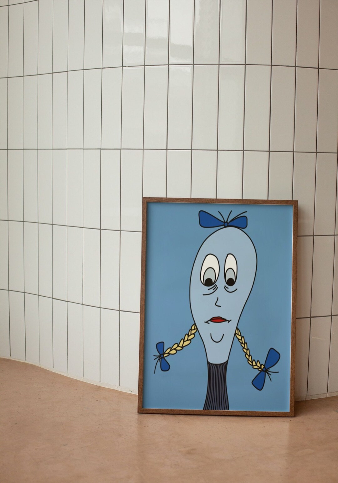 Feeling Blue Original Artwork, Pale Blue, Contemporary Mood Wall Art ...