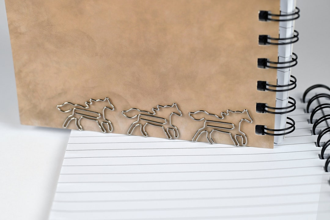 Galloping Horse Paper Clips, Silver Stainless Steel Wire, Pack of 10 - Etsy