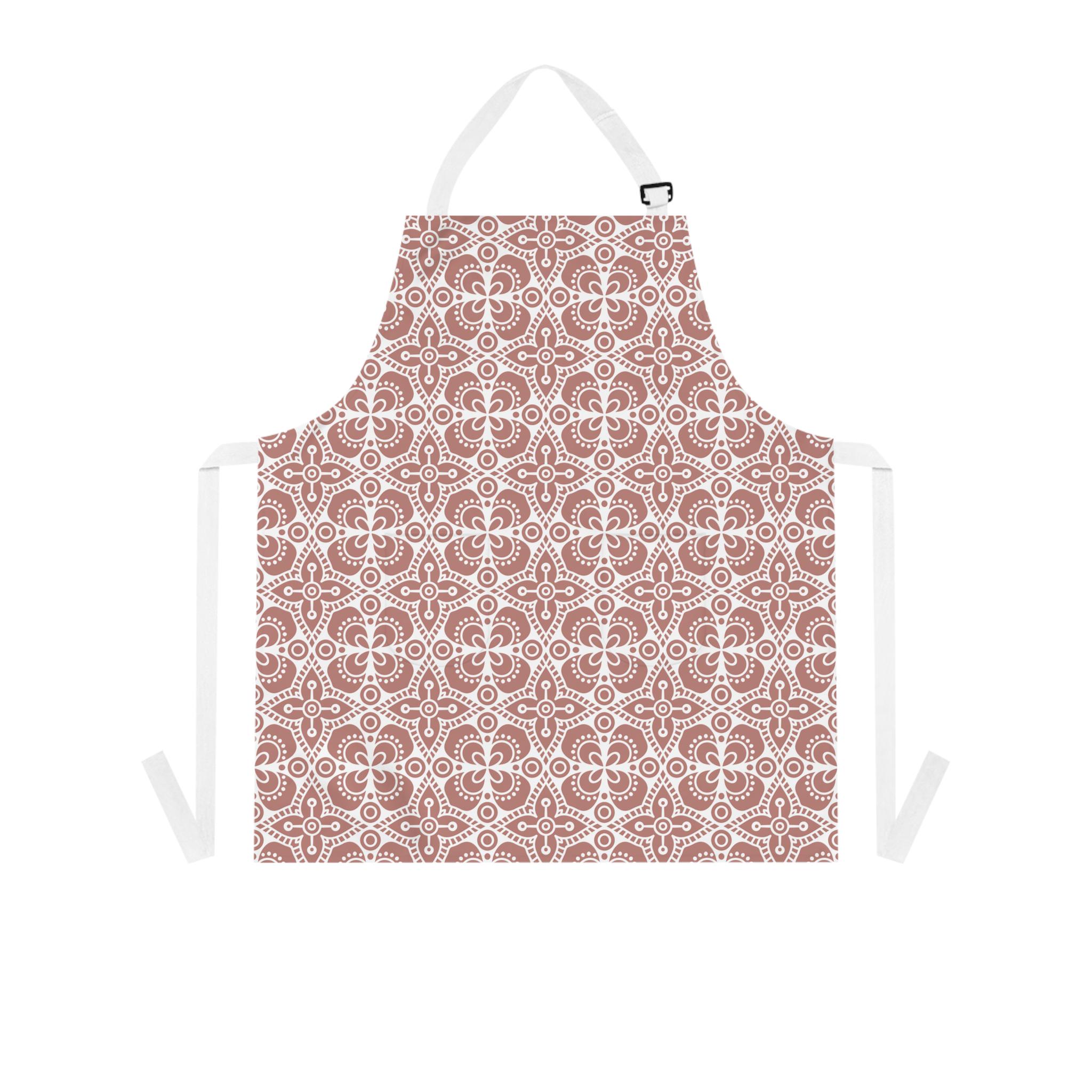 Adjustable Apron, Neutral Mexican Tile Inspired - Etsy