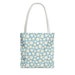 Daisy Floral Tote Bag, White, Blue - Etsy