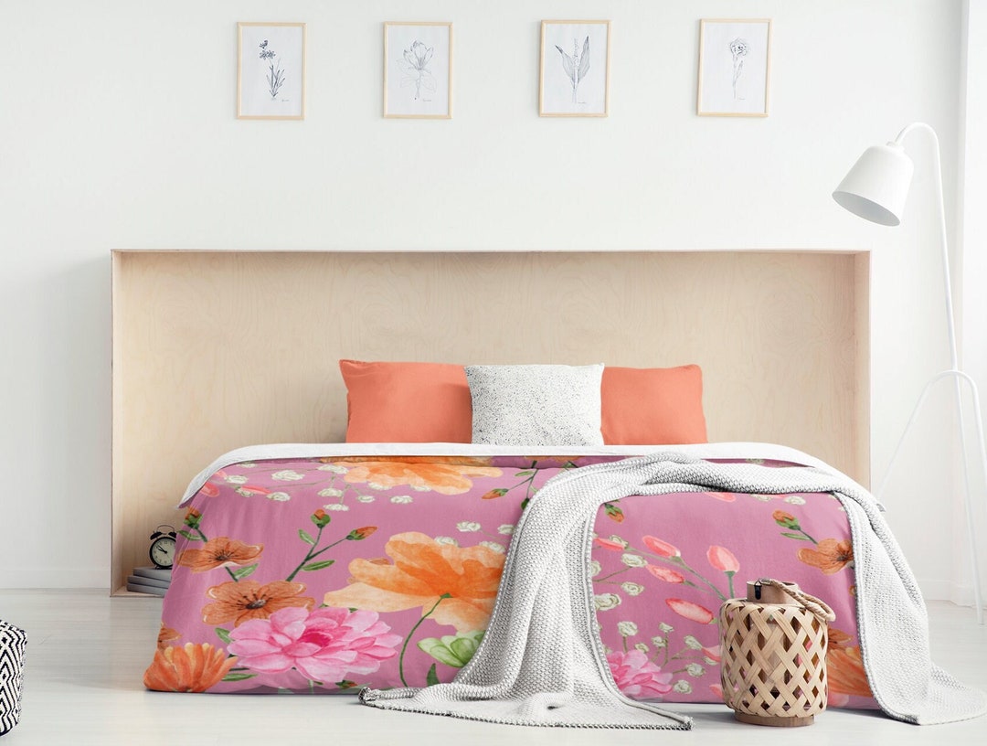 Pink And Orange Comforternull