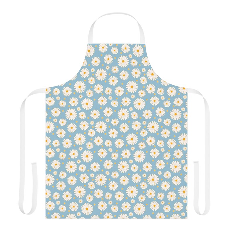 Apron, Daisy, Blue - Etsy