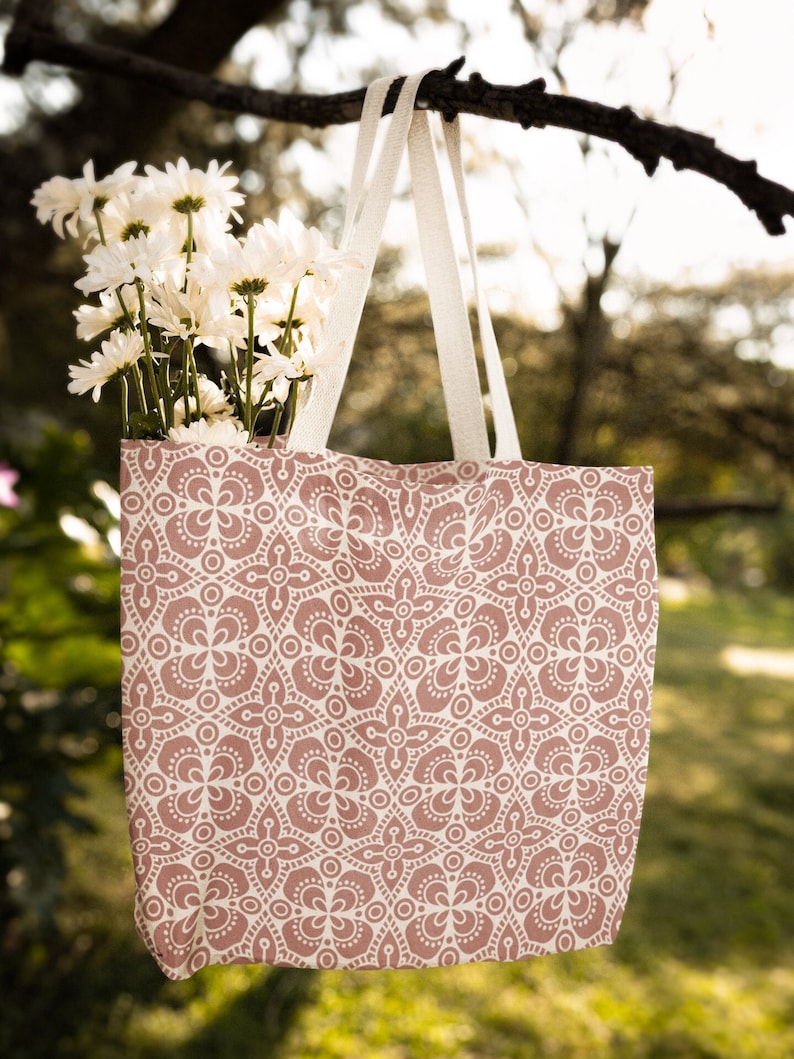 Tote Bag, Neutral Talavera Mexican Tile - Etsy