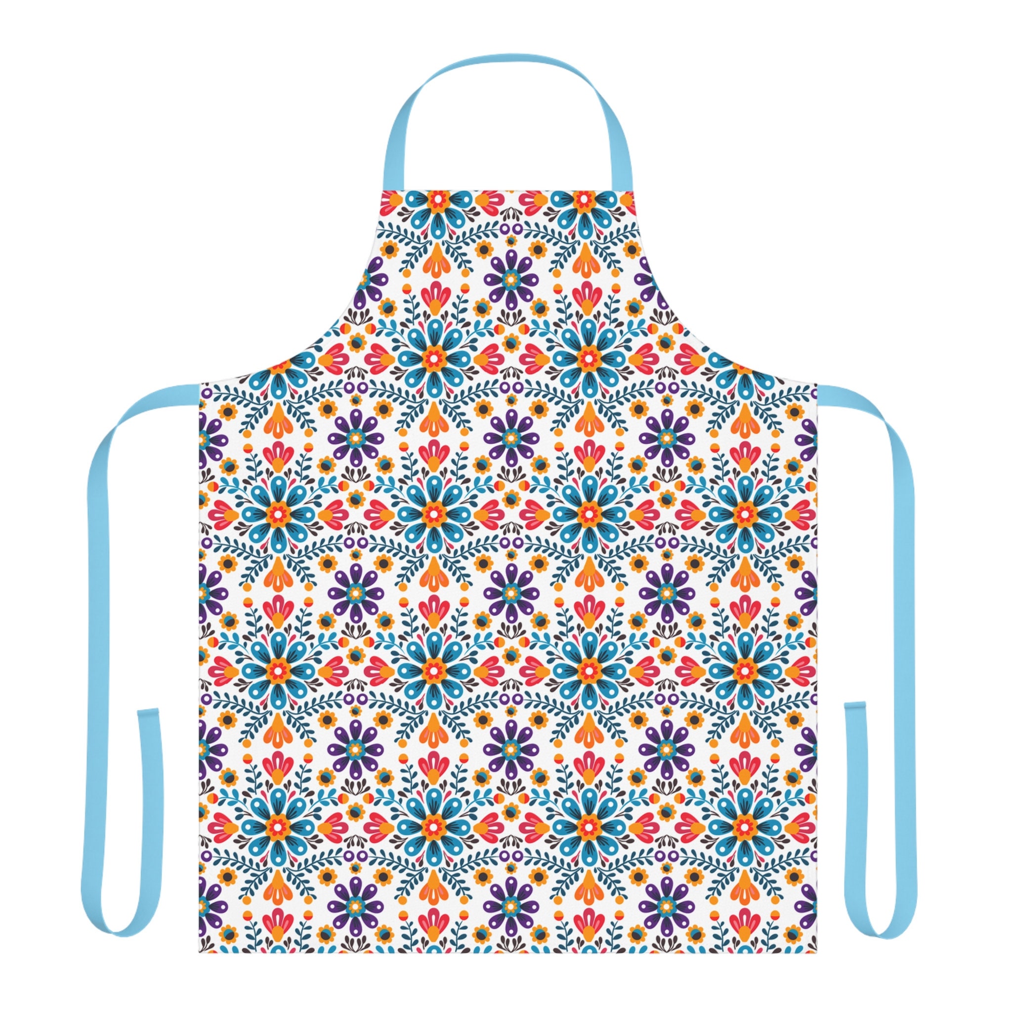 Apron, Mexican Tile Inspired - Etsy