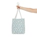 Daisy Floral Tote Bag, White, Blue - Etsy