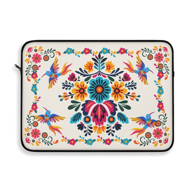 Computer Sleeve, Computer Bag With Zipper, Mexican Textile Inspired ...