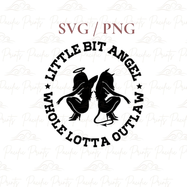 A Little Bit Angel Png - Etsy