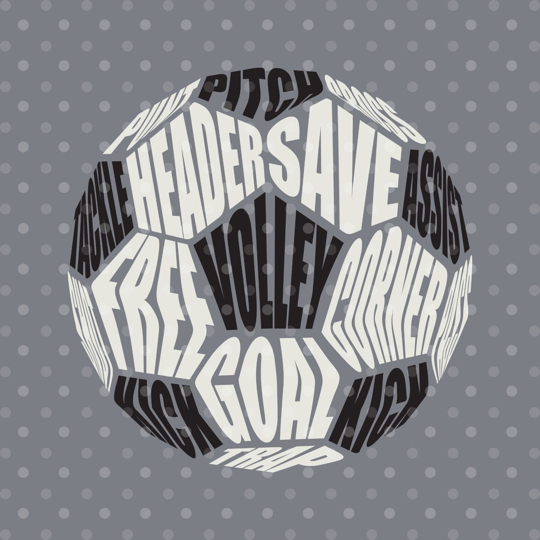 Soccer Ball SVG PNG, Silhouette Cricut Cut Files, Geometric Terms ...