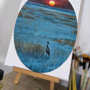 Whispers of the Marsh - Oil Painting on Canvas Panel (30x40cm) - Etsy