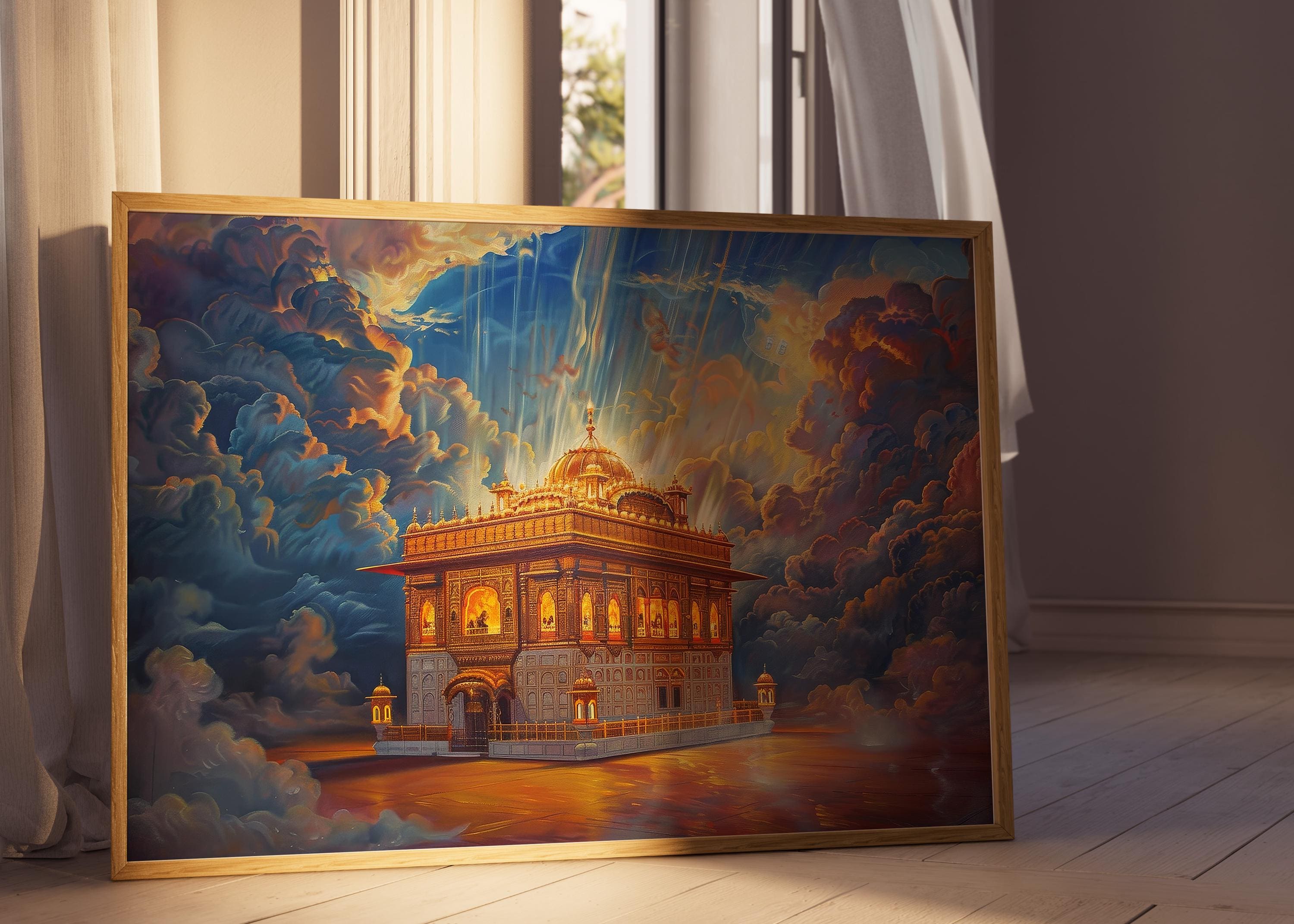 Gurdwara | Poster | Sikh Art Golden Temple Poster Sikh Wall Art Sikhism ...