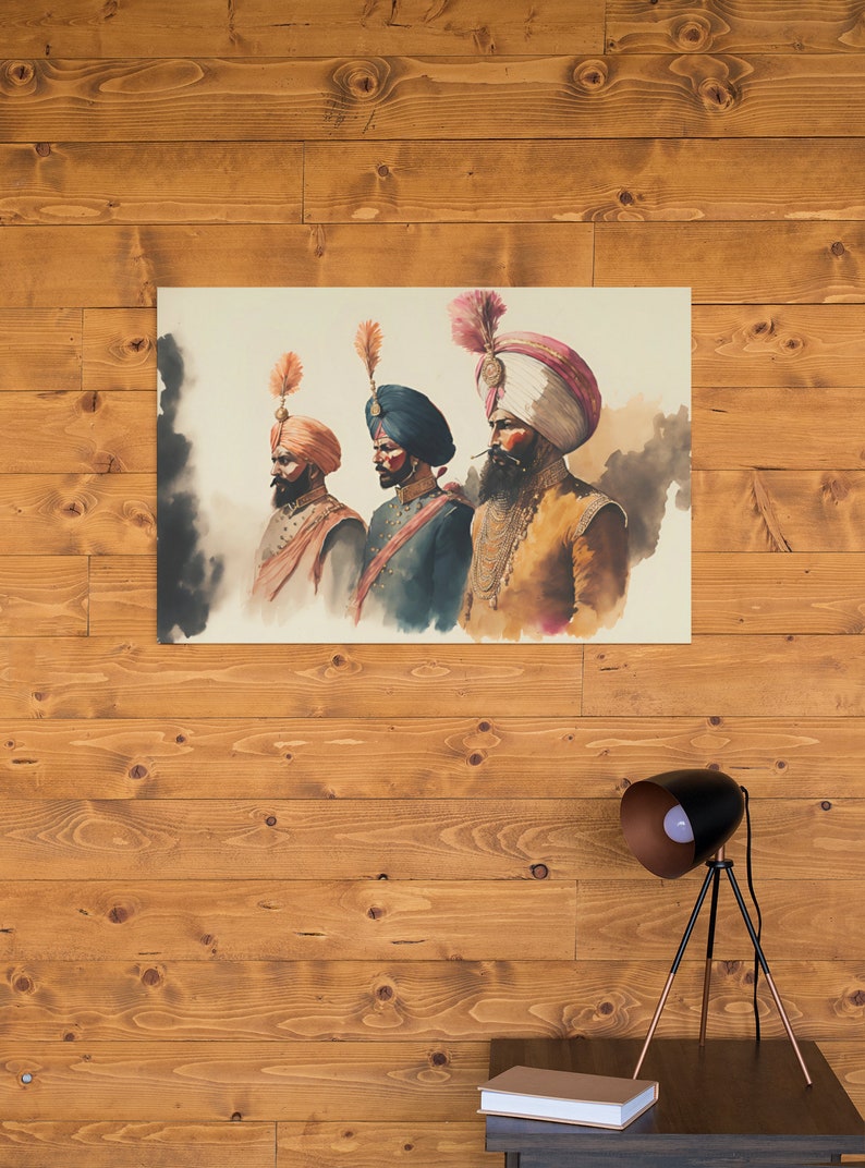 Three Wise Men: Sikh Brothers in Unity Sikh Art Digital - Etsy