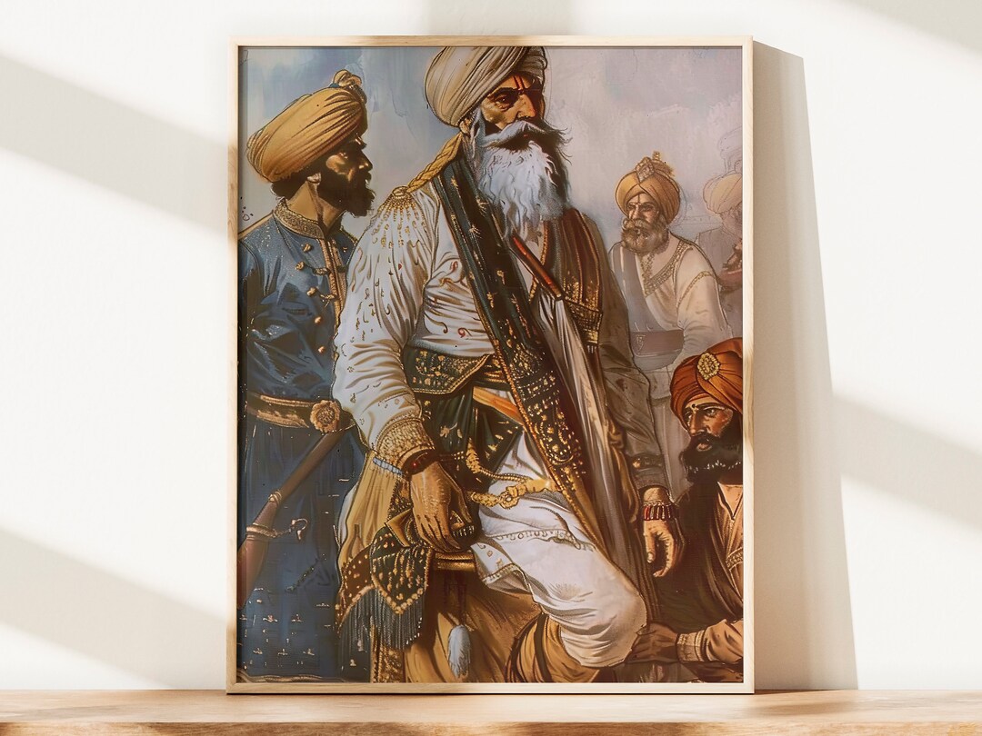 Sikh Punjab Poster Print Oil Painting Wall Decor Oil Sikh Wallpaper Oil ...