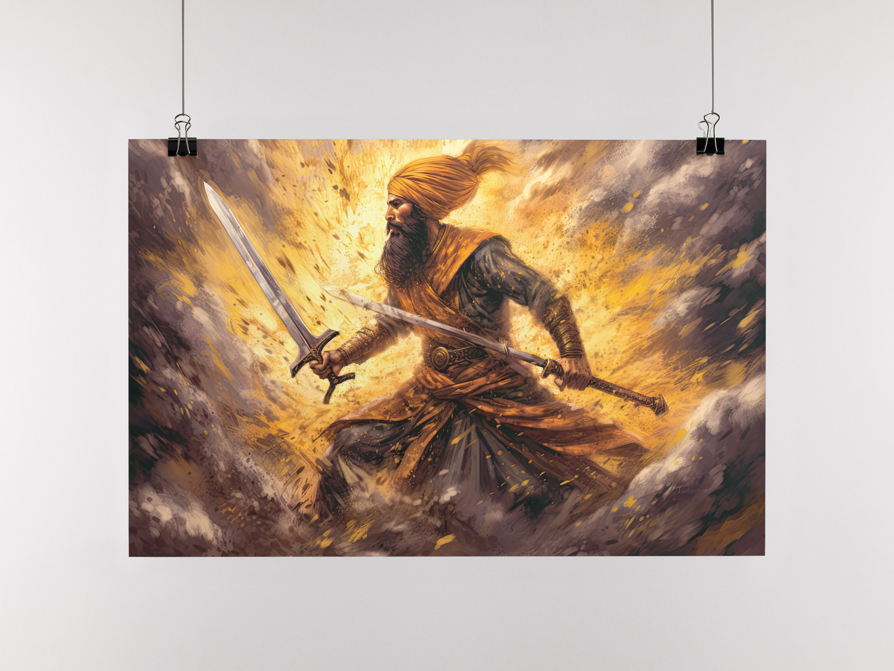 The Sword Unleashed: A Sikh Warrior's Indomitable Strength Religious ...