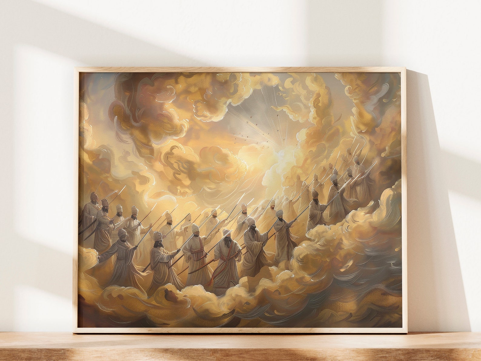 The Khalsa Panth's Creation Sikh Oil Painting Poster Print Wall Decor ...