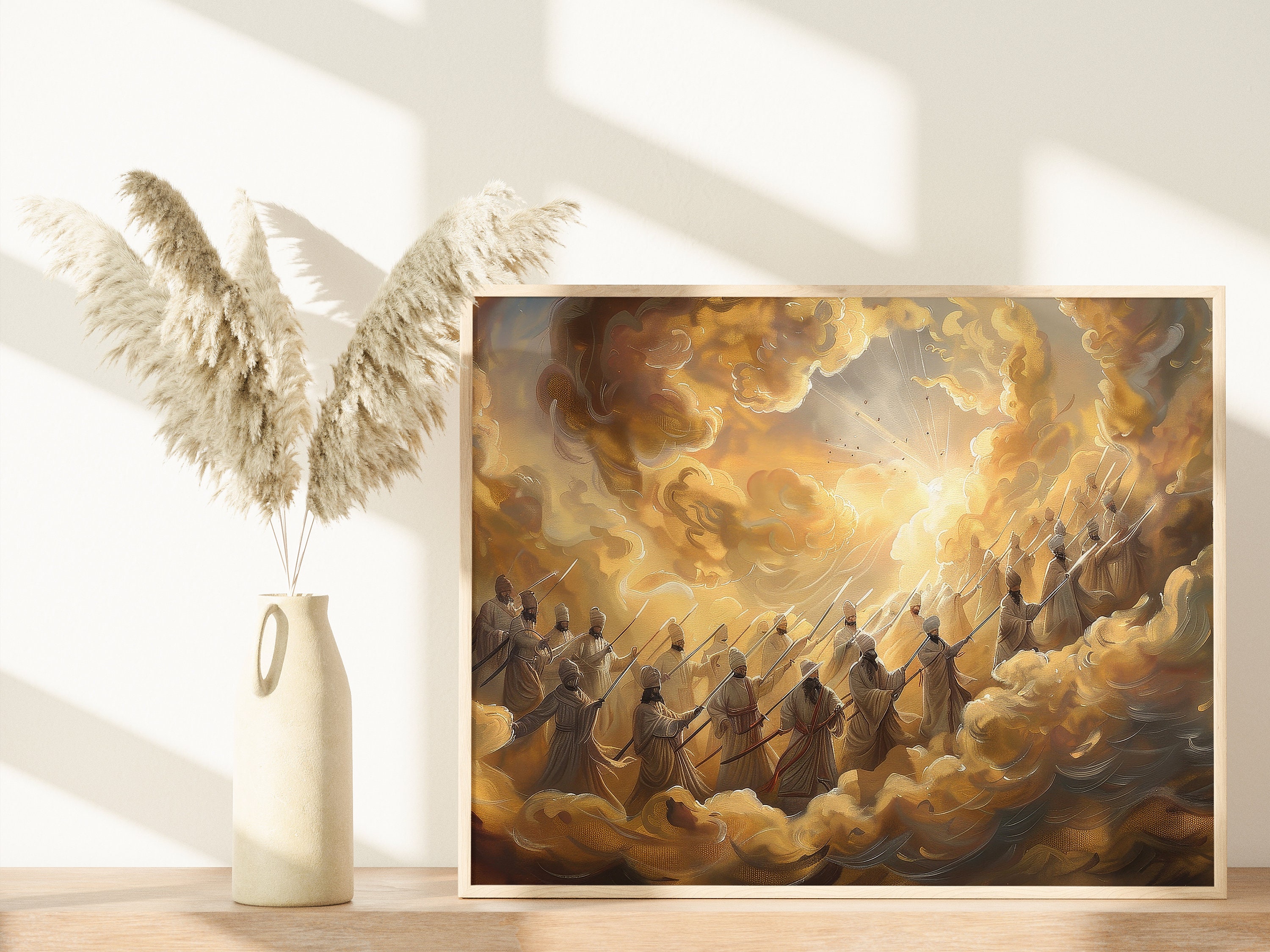 The Khalsa Panth's Creation Sikh Oil Painting Poster Print Wall Decor ...