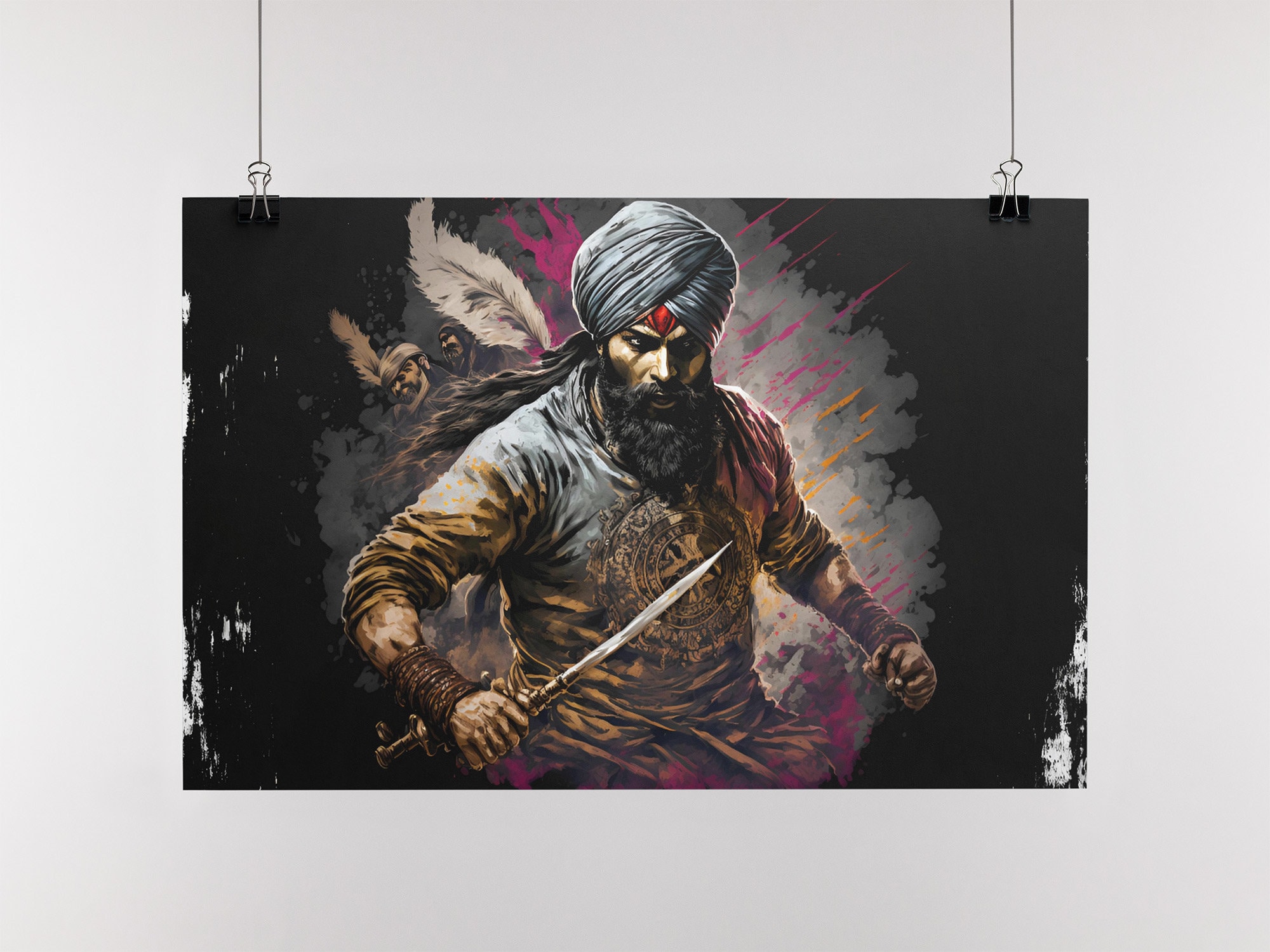 Sikh Poster Digital Wall Art Sikh Art Poster Art Sikh Wall Art Oil ...