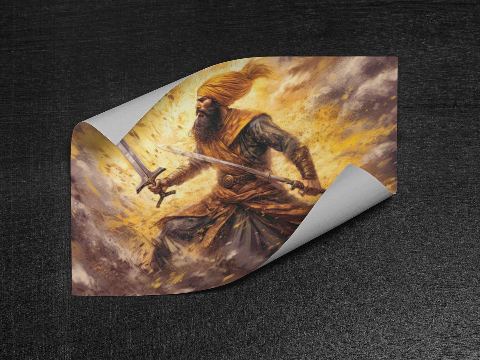 The Sword Unleashed: A Sikh Warrior's Indomitable Strength Religious ...