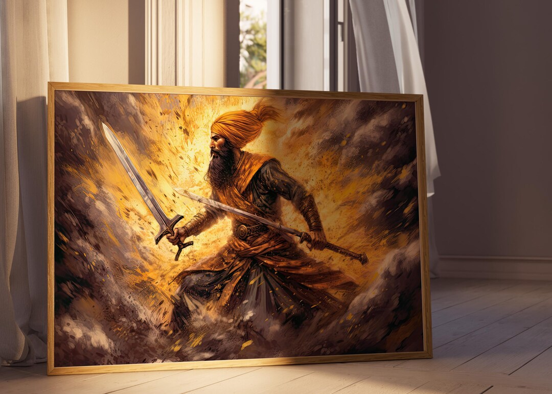 The Sword Unleashed: A Sikh Warrior's Indomitable Strength | Digital ...