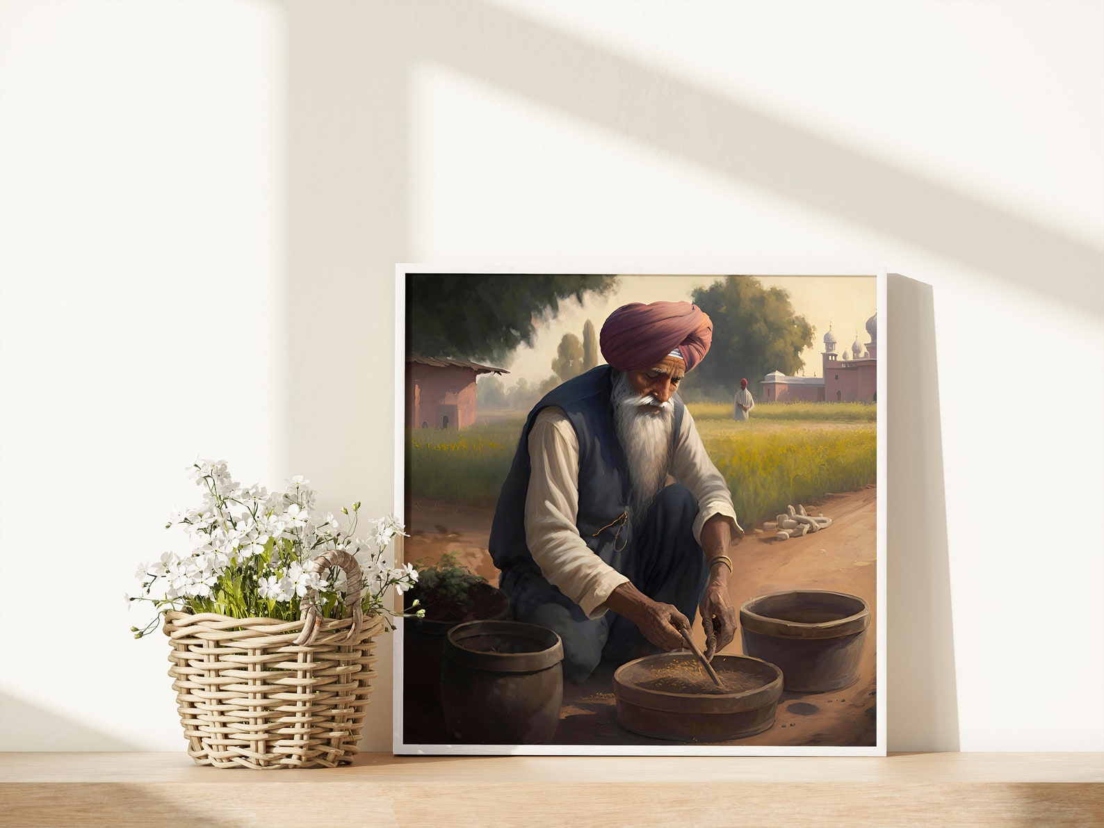 Sowing Seeds of Faith Sikh Art Digital Wall Art Digital Download Sikh ...
