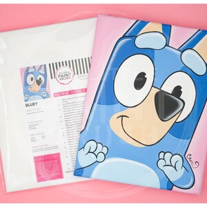 Bluey Canvas Painting Kit | Kids Birthday Party Activity - Etsy