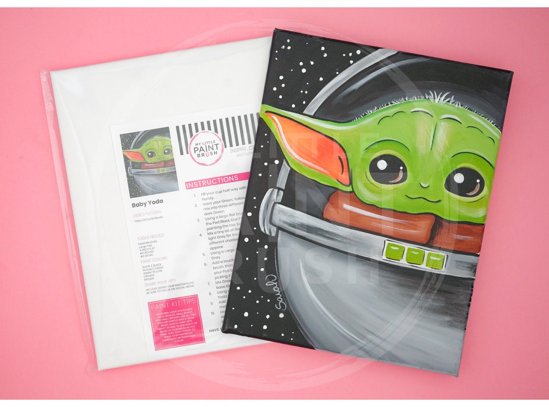 All Inclusive Baby Yoda Paint Kit for Kids and Teens | Star Wars Crafts ...