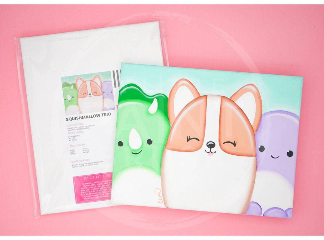 All Inclusive Squishmallow Animal Paint Kit for Kids | Paint Party Kit ...