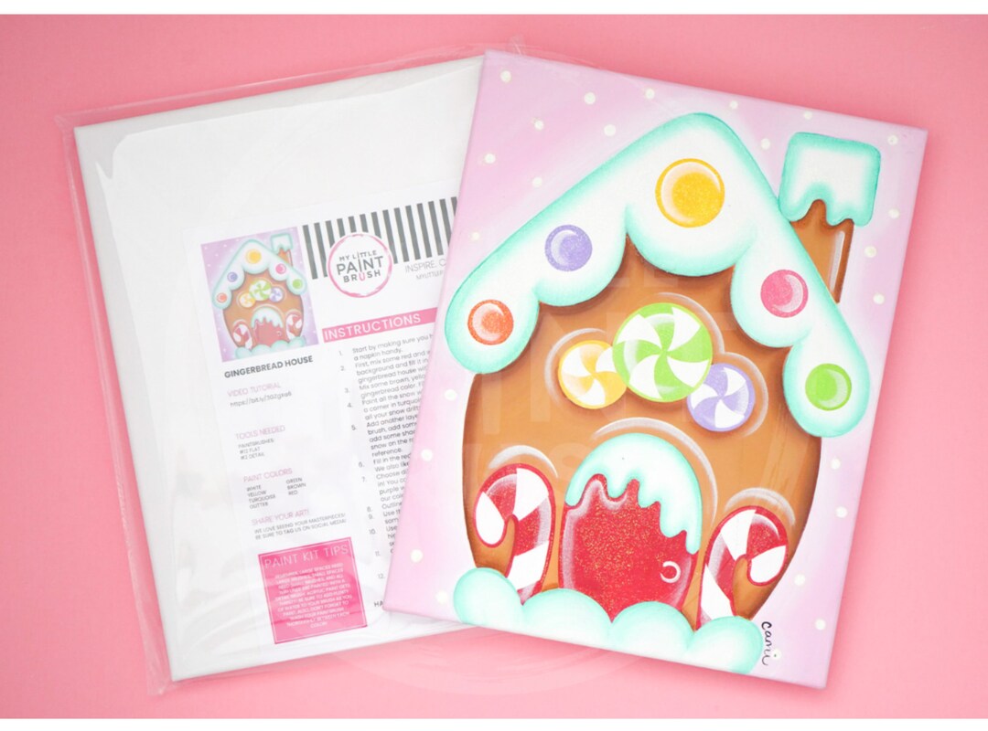 All Inclusive Gingerbread House Paint Kit for Kids and Adults Christmas ...