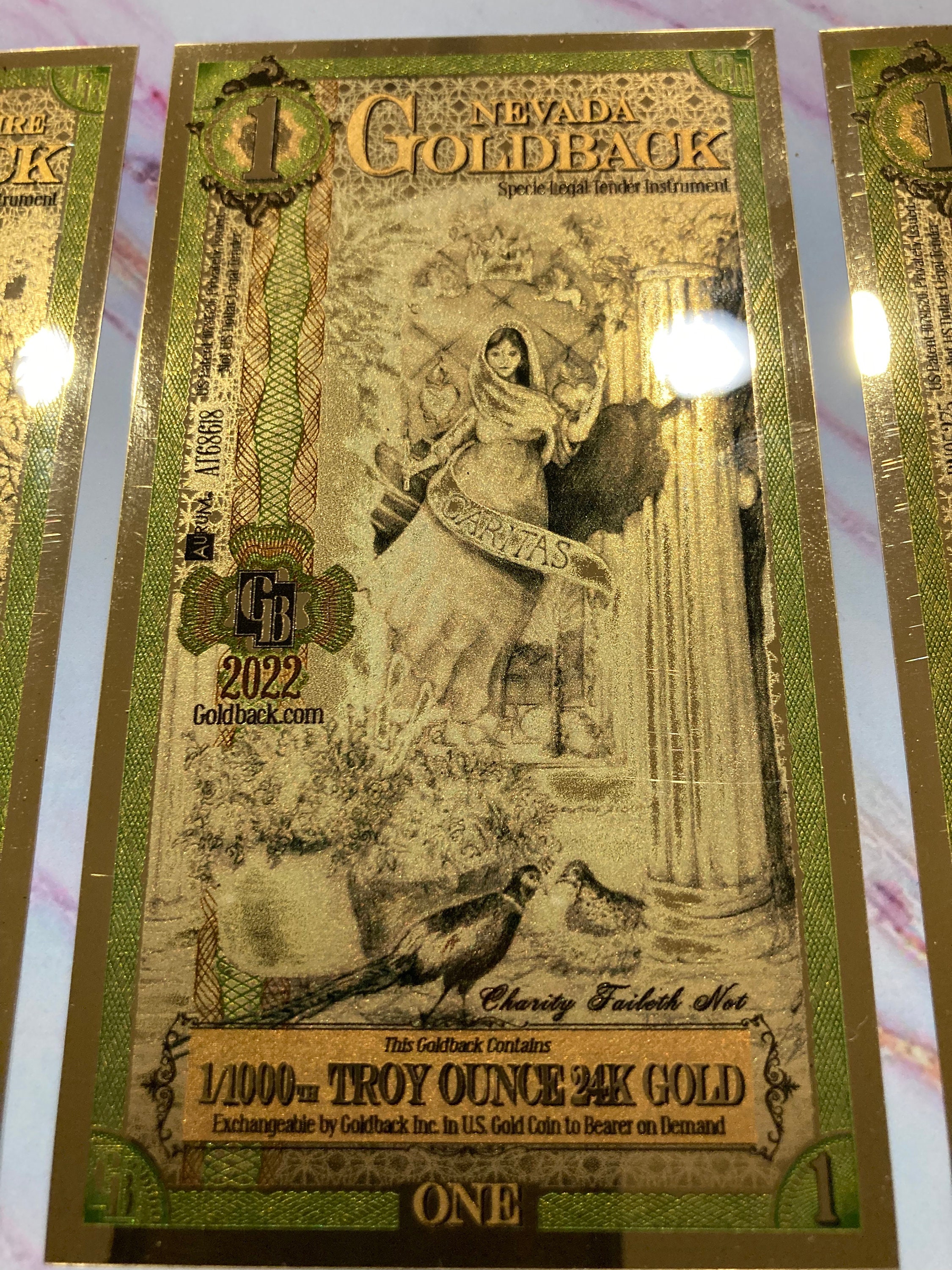 24K Gold Wyoming, New Hampshire, Nevada, and Utah Goldbacks - Etsy