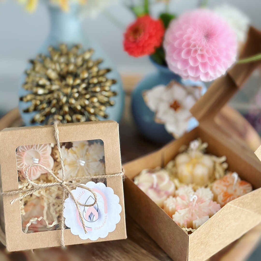 Candle Cake, Candle Gift Box, Candle Set, Sakura, Flower Candle ...