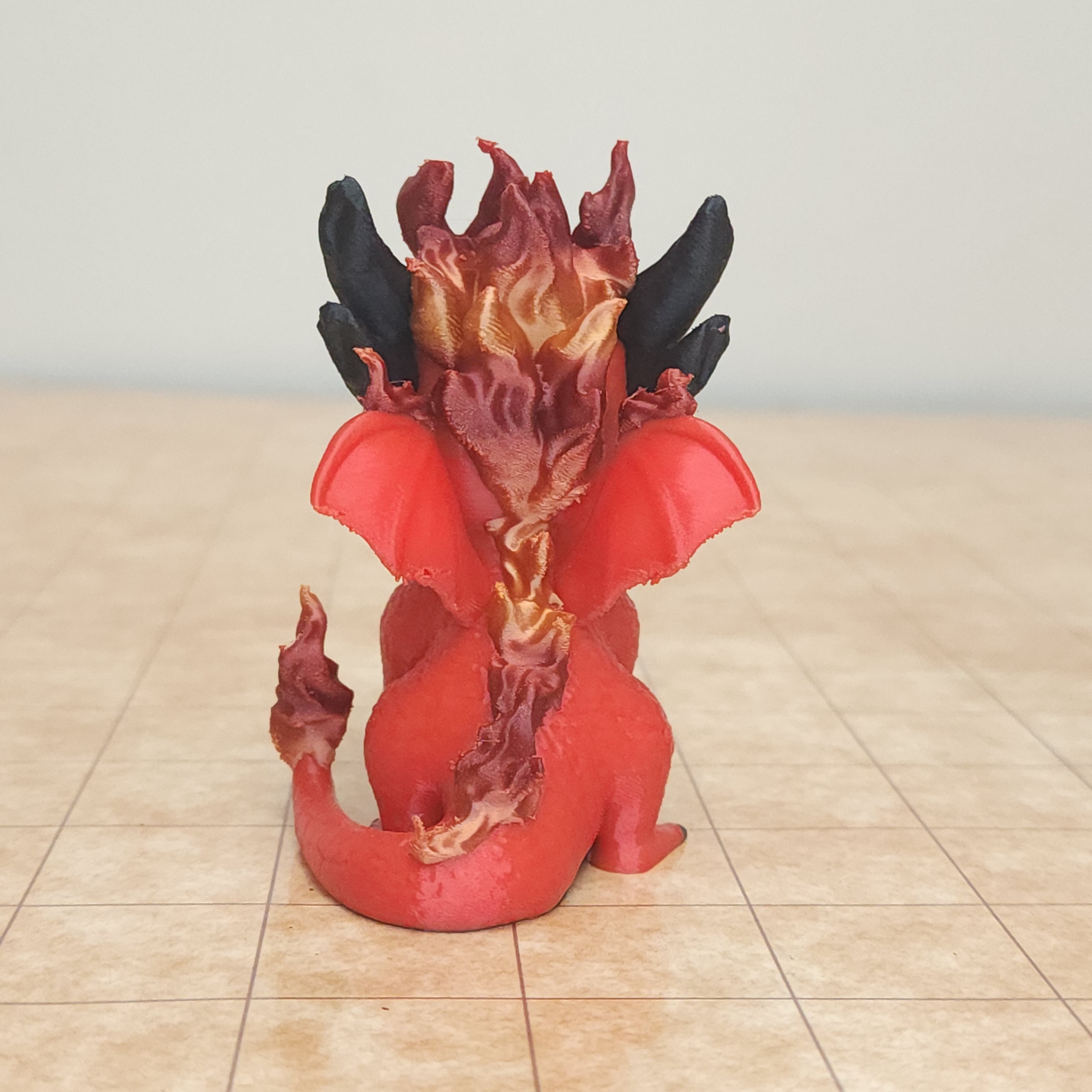 Baby Fire Dragon Multi Color 3D Print - Etsy