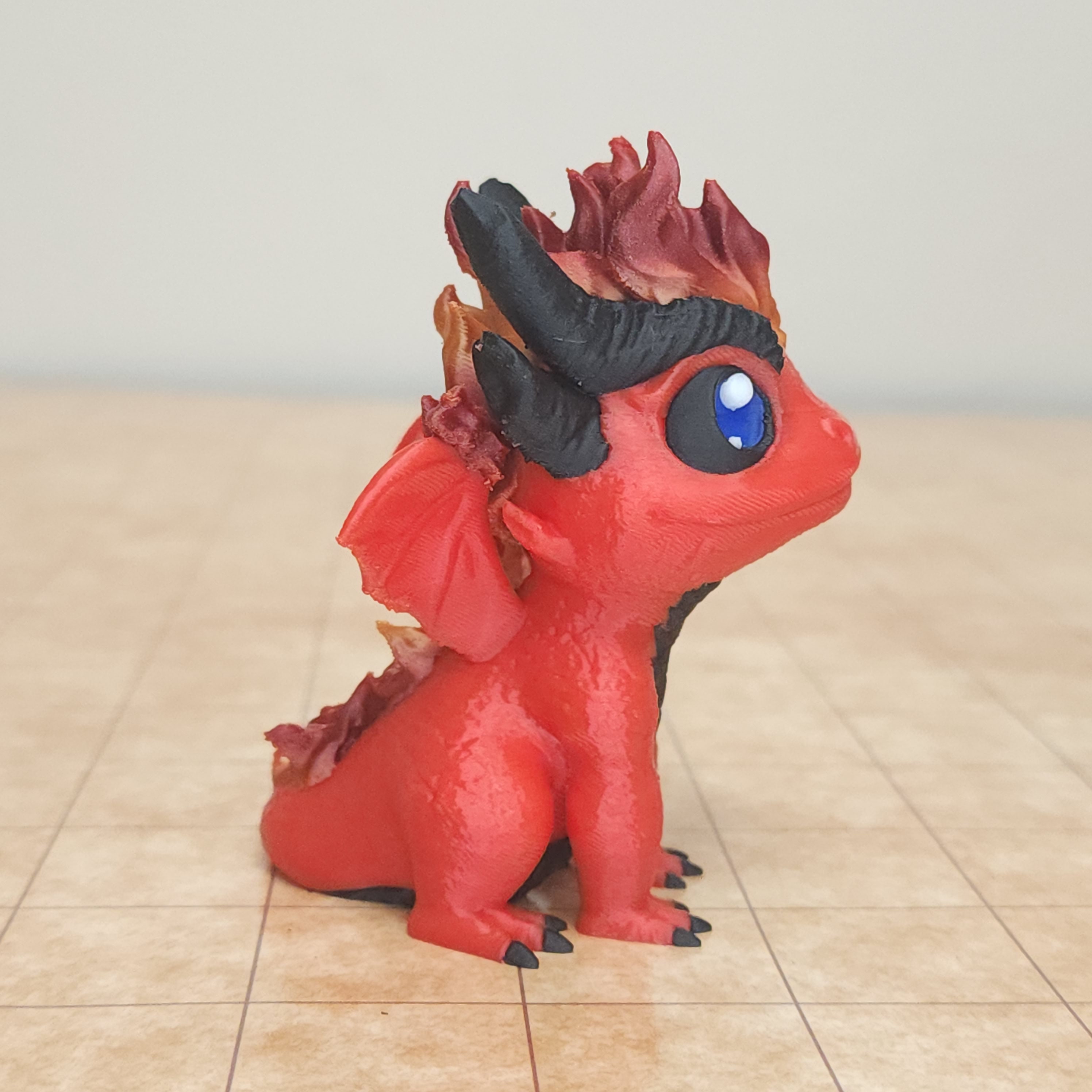 Baby Fire Dragon Multi Color 3D Print - Etsy