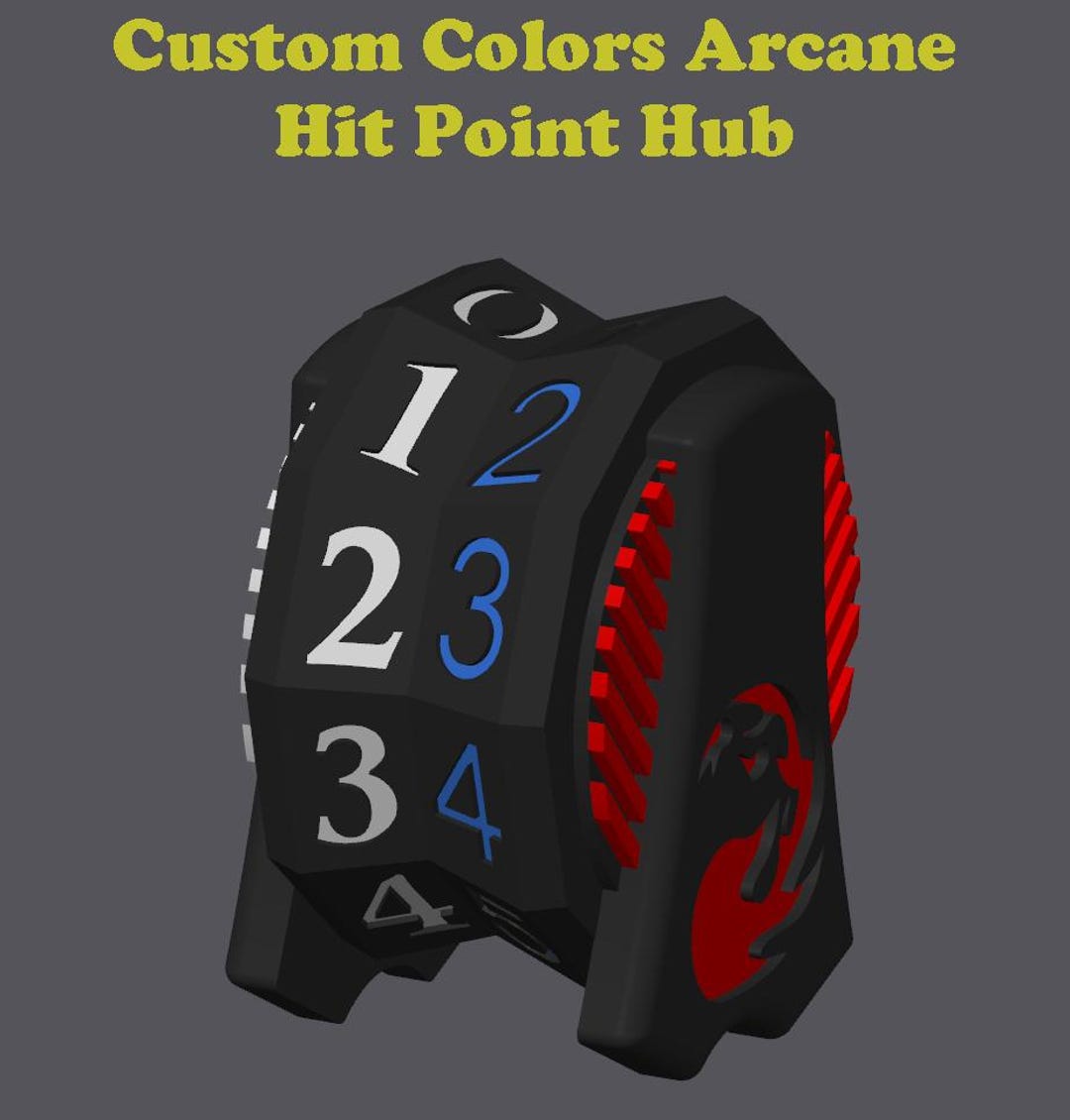 Customizable Colors Arcane Hit Point Hub - Etsy