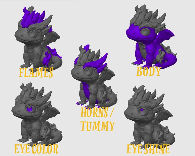 Baby Fire Dragon With Egg With Custom Multi-color Options! - Etsy