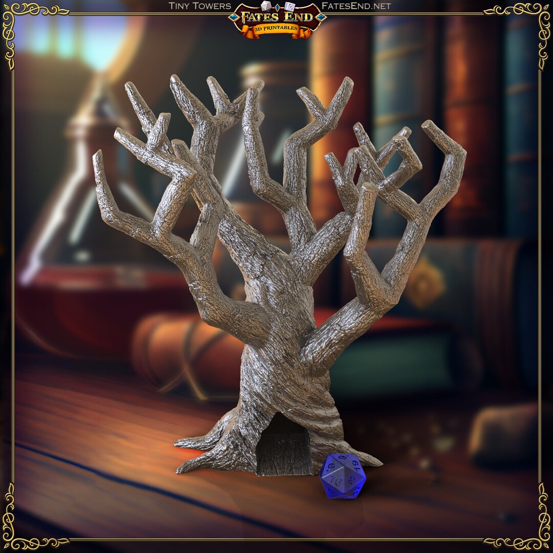 World Tree Dice Tower (without Leaves) by Fates End - Fits Normal 20mm ...