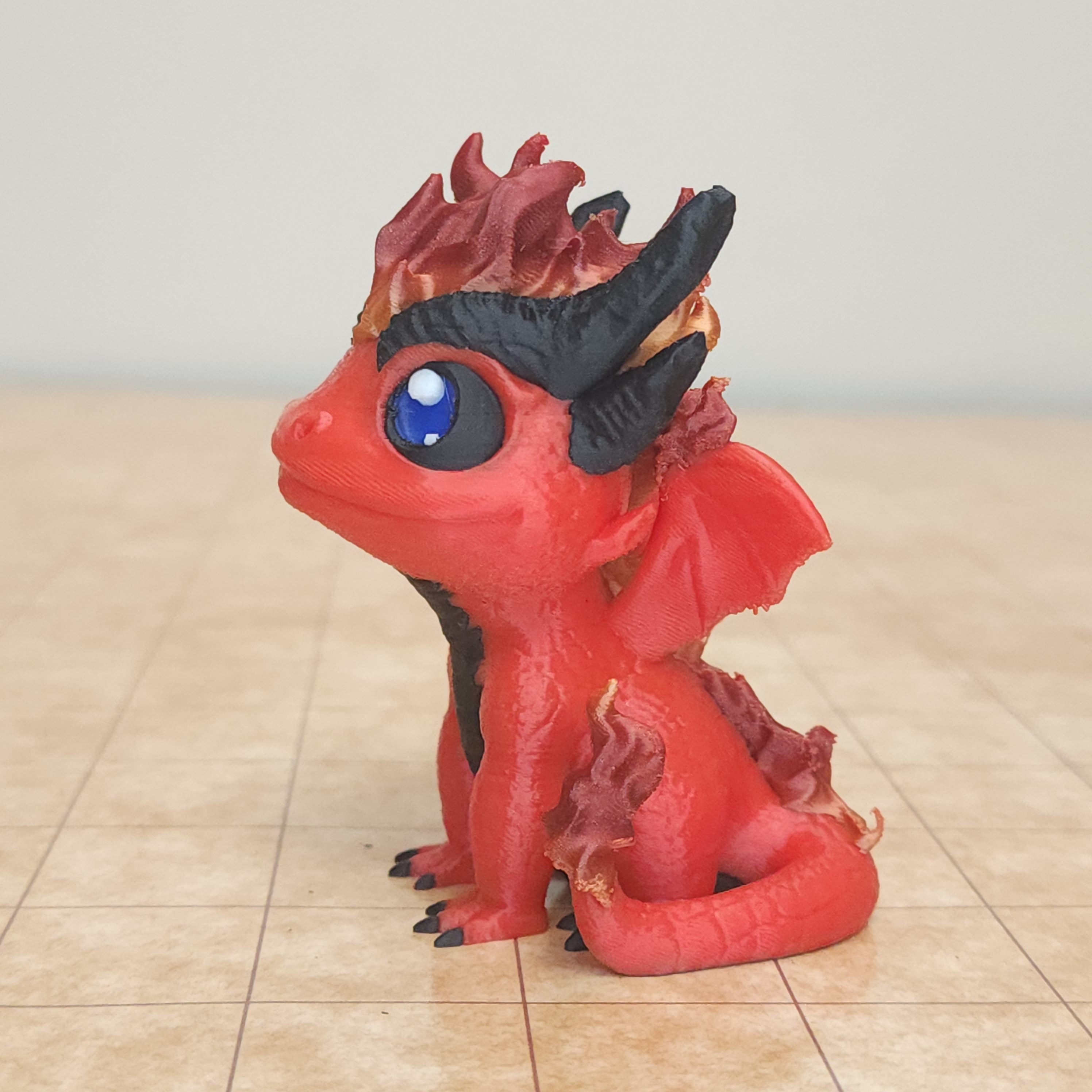 Baby Fire Dragon Multi Color 3D Print - Etsy