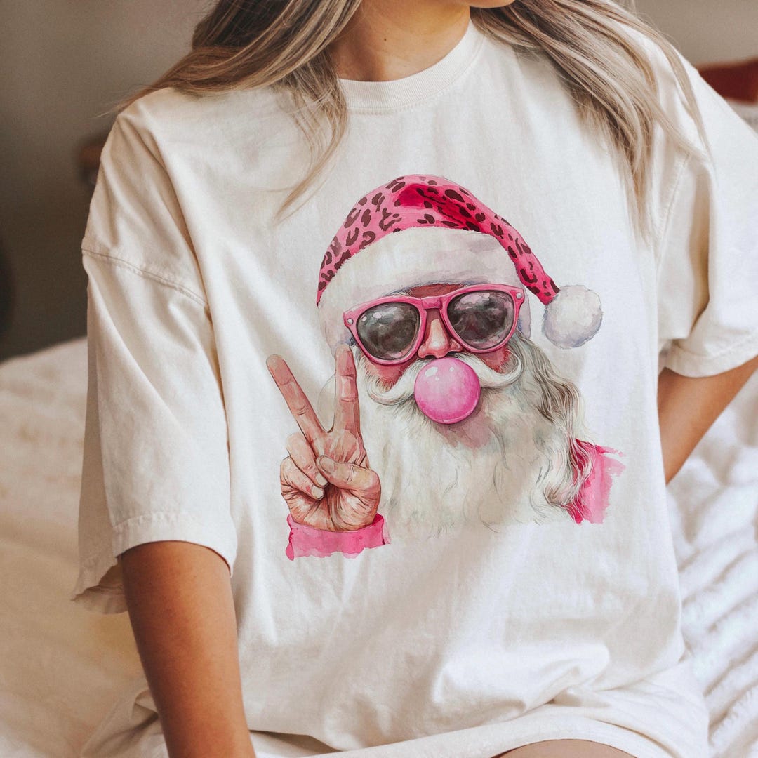 Santa Peace Out Christmas T Shirt, Women’s Christmas Shirts, Santa ...