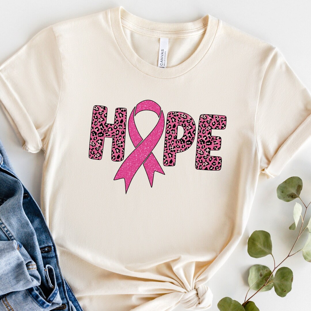 Hope T Shirt, Breast Cancer Awareness Shirt, Fight Breast Cancer Shirt ...