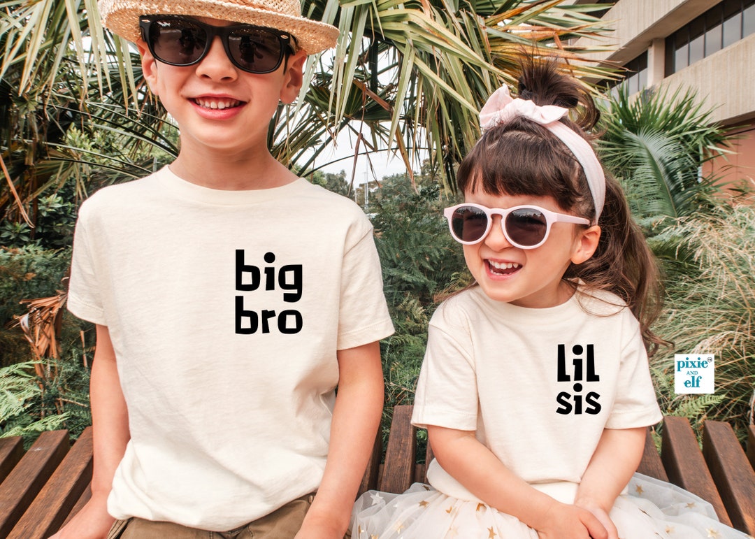 Big Bro and Little Sis T-shirt, Big Sis and Little Brother, Big Bro ...