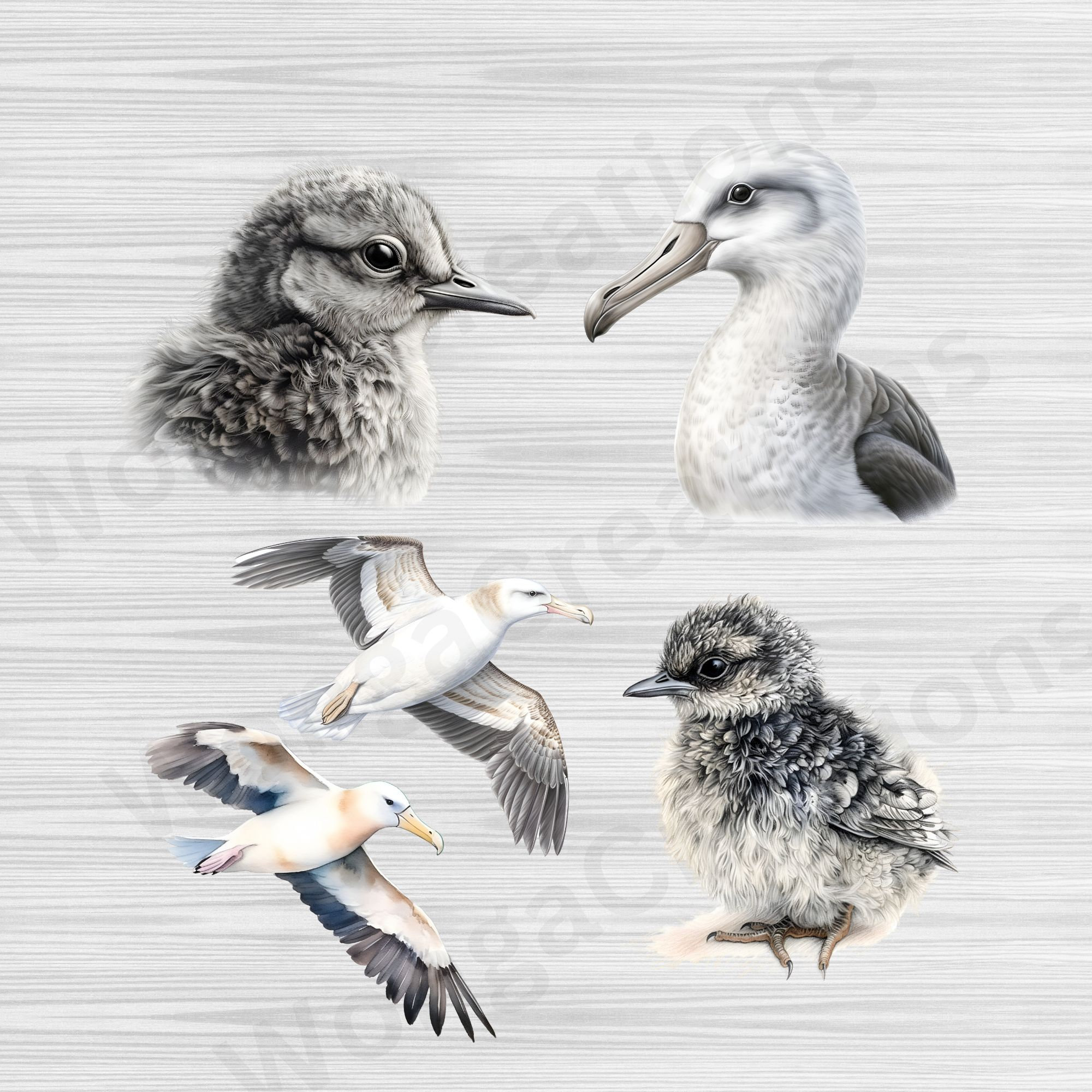 Bird - Albatross Birds - PNG - Clip Art - Stickers - Education ...