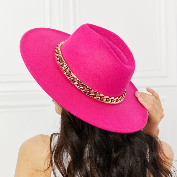 Hot Pink Fedora - Etsy