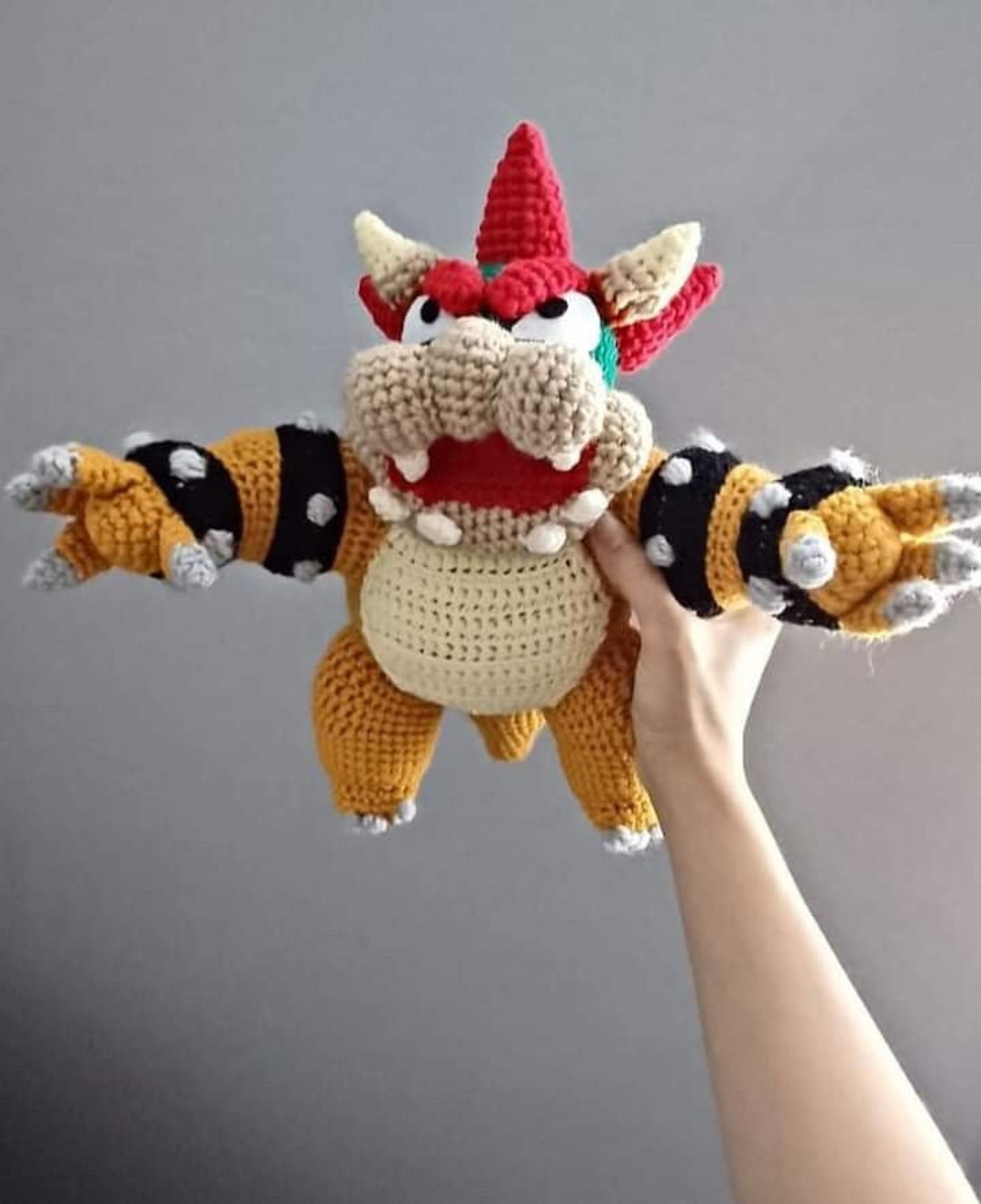 Handmade Bowser Plush Crochet King - Etsy