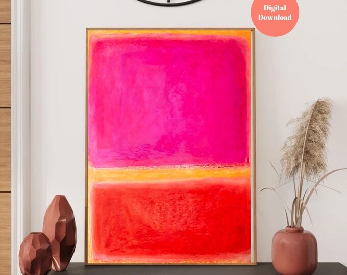 Mark Rothko Poster A Exhibition Print as Housewarming Gift or ...