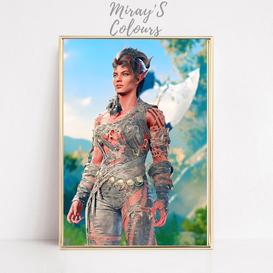 Karlach Art Print, Karlach Print, Baldur's Gate 3, Karlach Poster ...