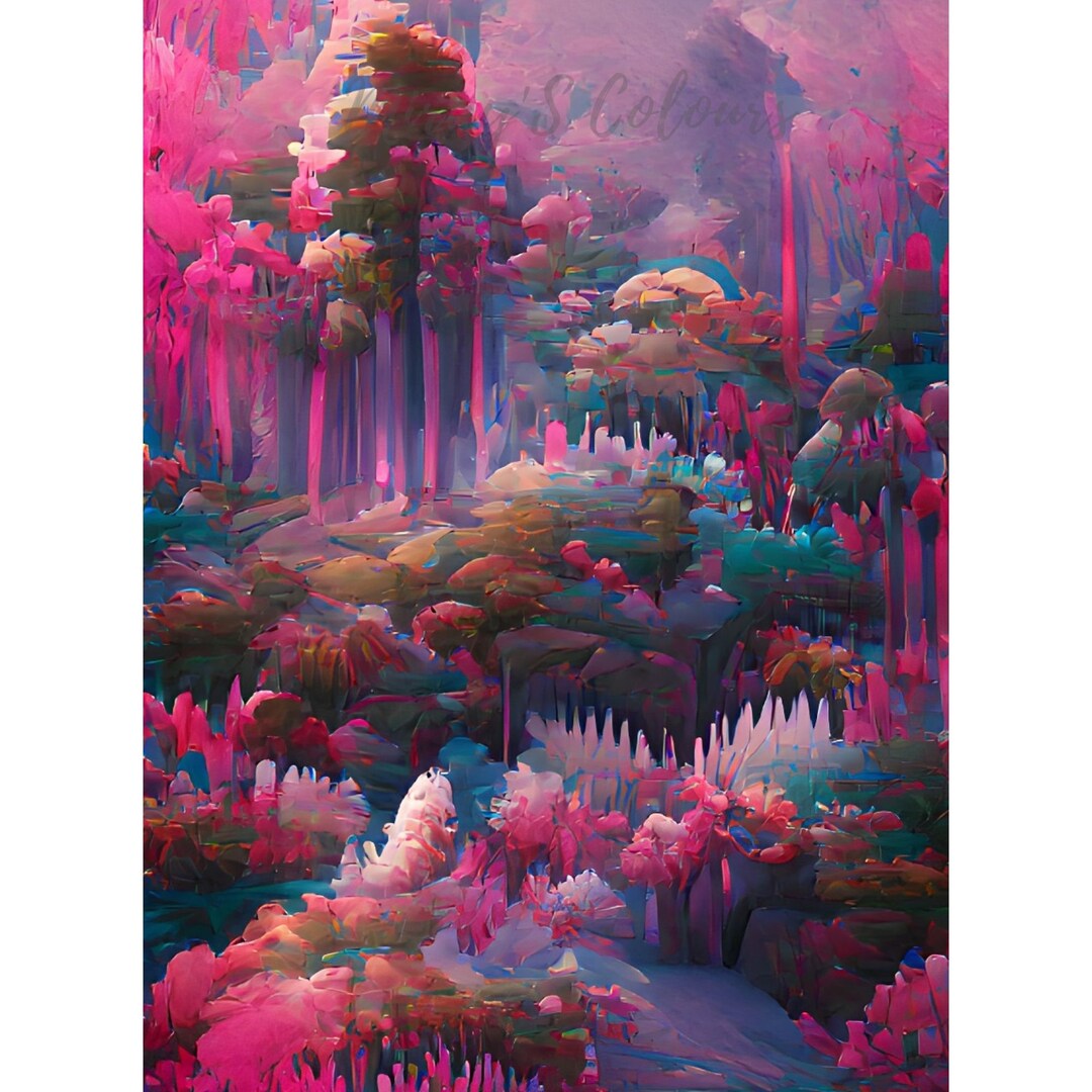 Artificial Intelligence Created Magical Forest, Printable Fantasy ...