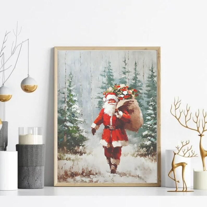 Cozy Neutral Christmas Wall Art – 100 Vintage Holiday Prints Bundle ...