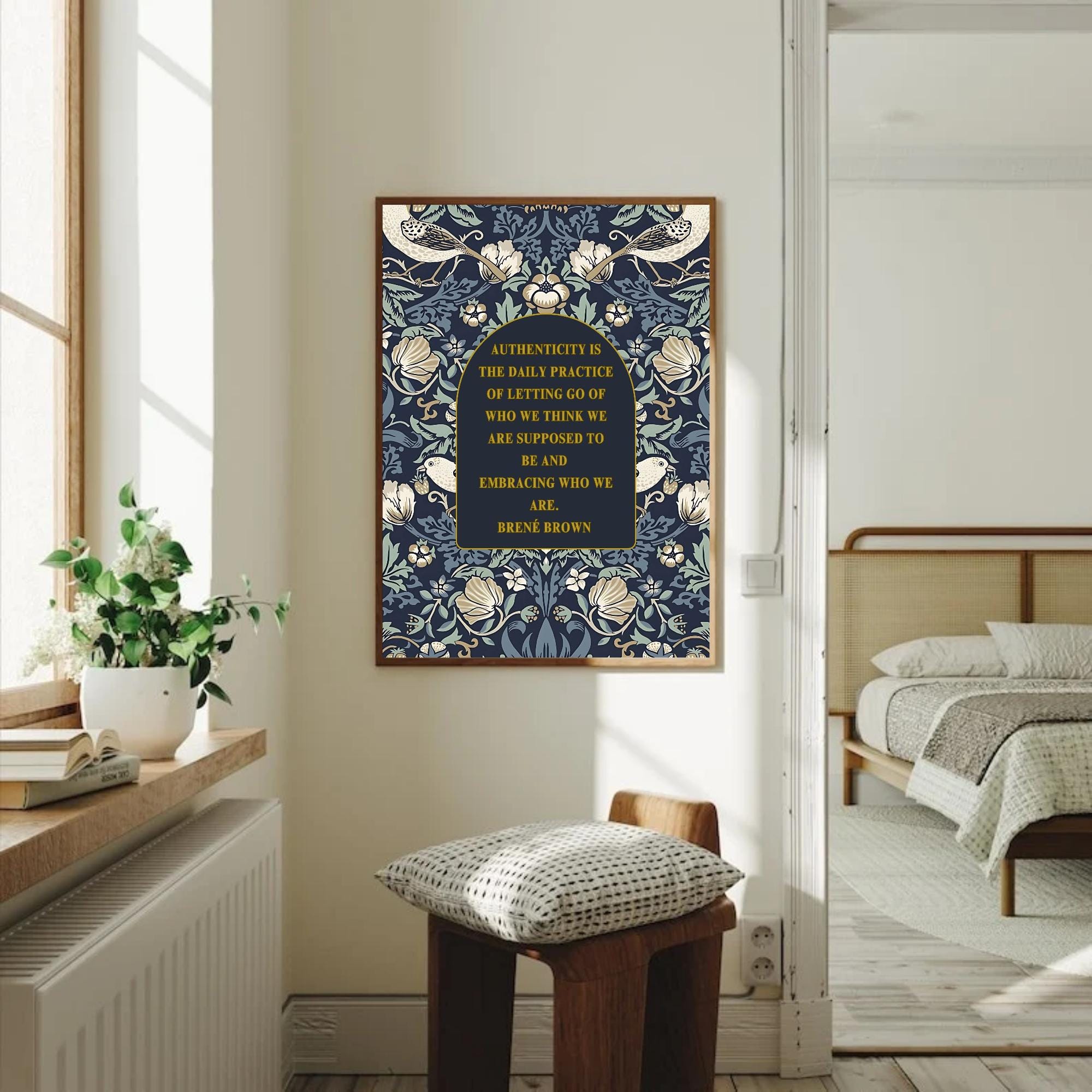 Brene Brown Art Print, Brene Brown Authenticity Quote Printable ...