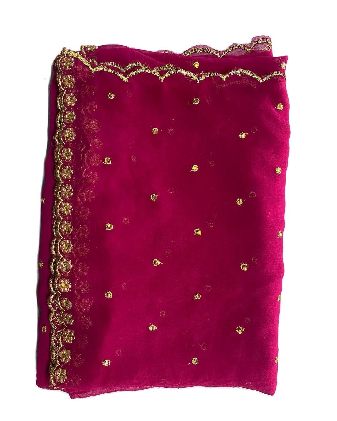 Stylist Cutwork and Heavy Moti Work Dupatta - Etsy