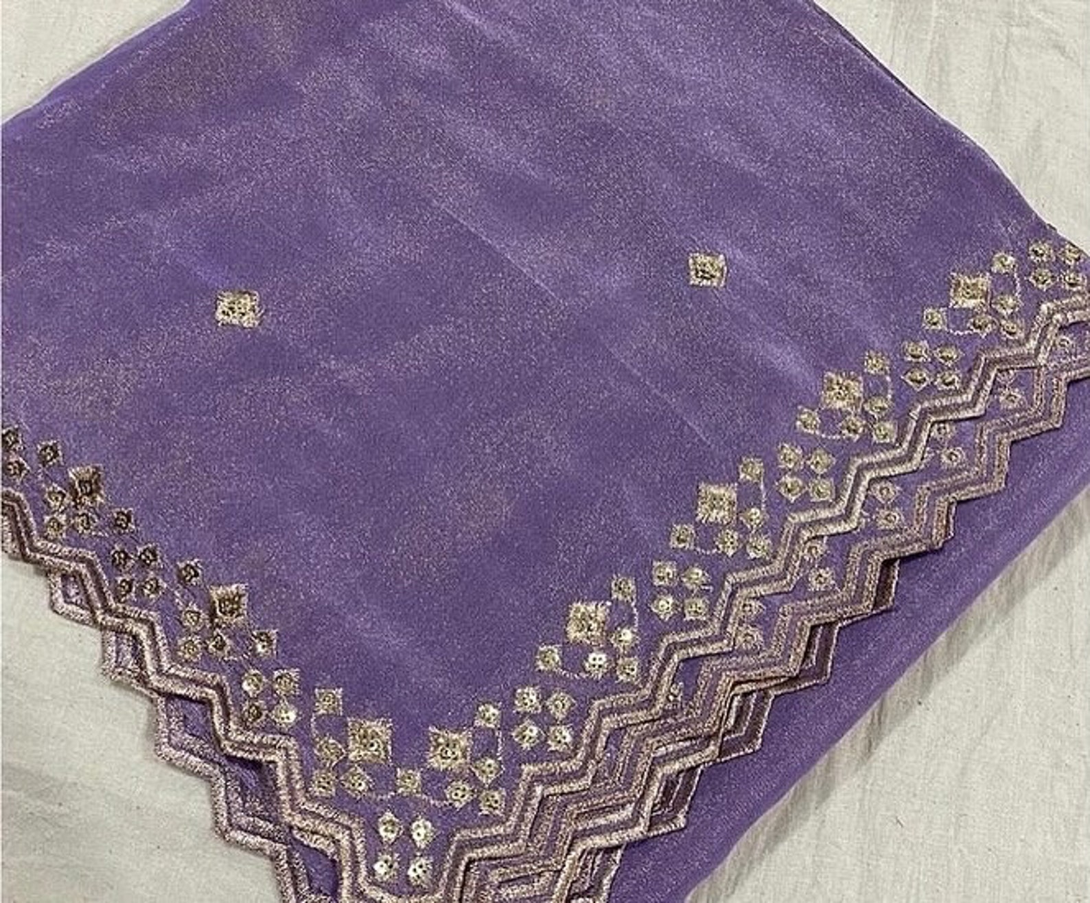 South Langa Voni Tissue Organza Sequence Work Dupattas - Etsy