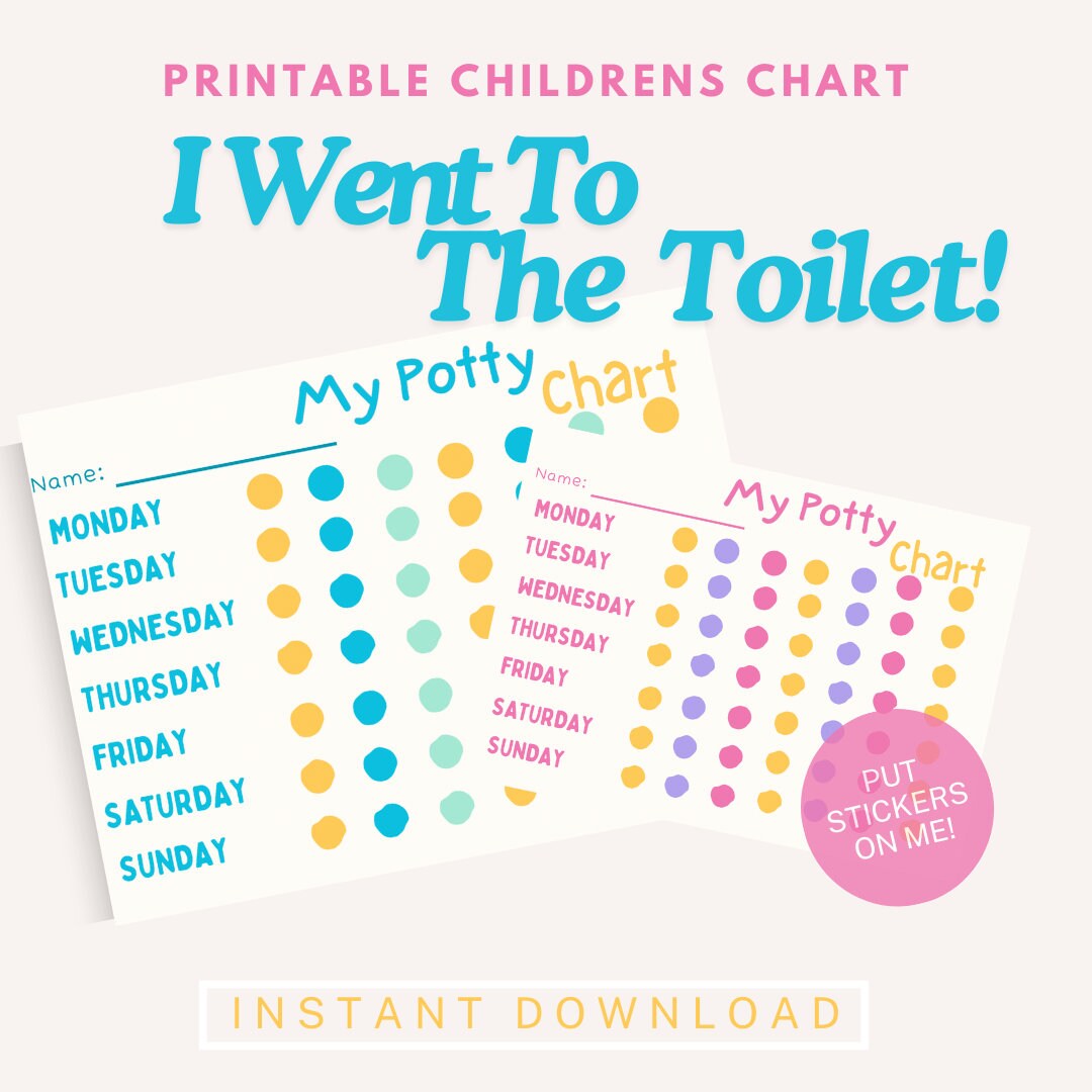 Printable Toilet Training Chart - Etsy
